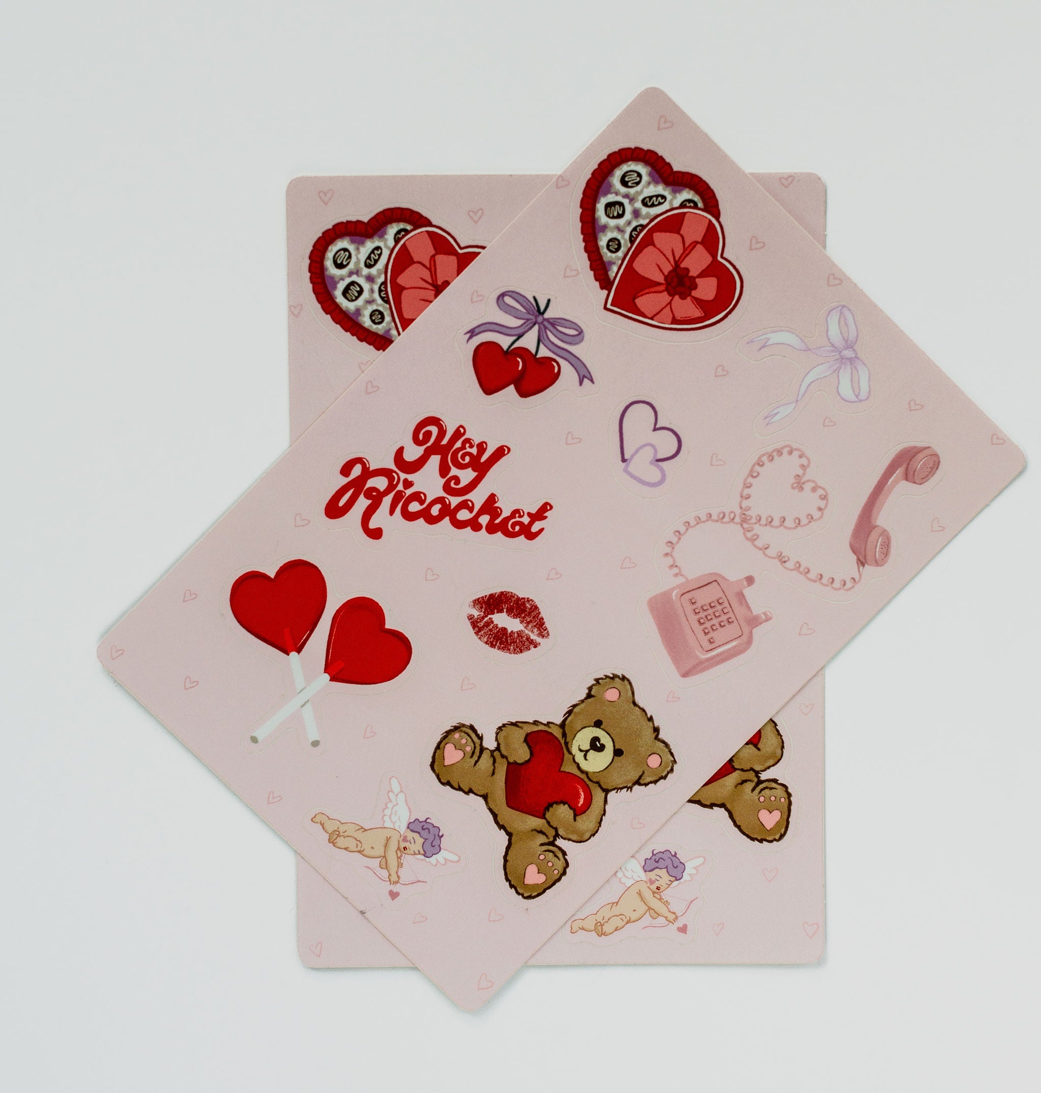 Signature Pink Sticker Sheet – Hey Ricochet