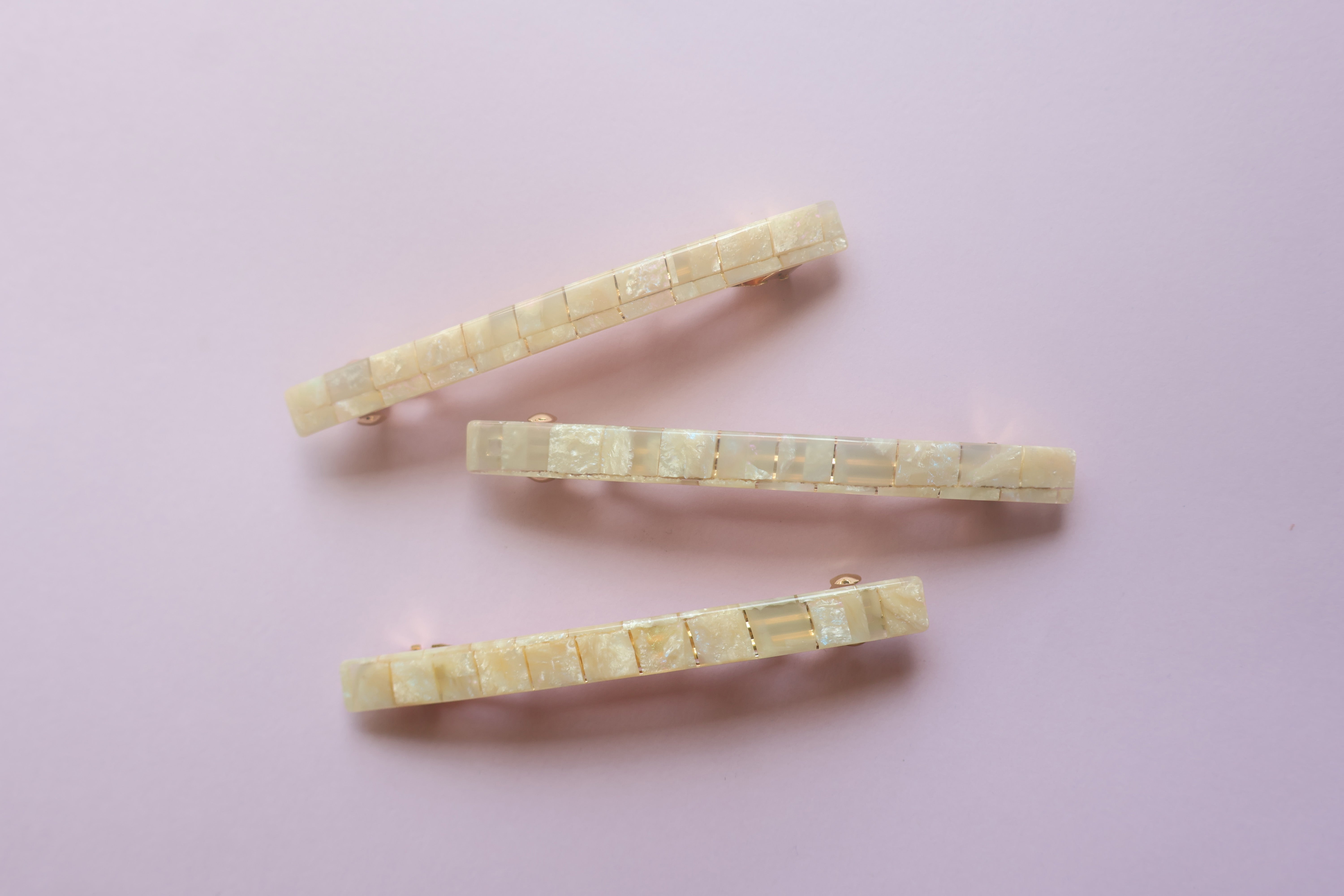 Extra Long Barrette - Shell – Hey Ricochet